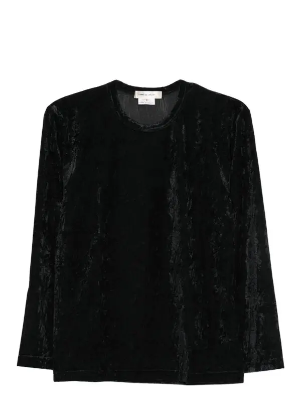 Comme Des Garçons Crewneck Long-sleeved T-shirt - Black