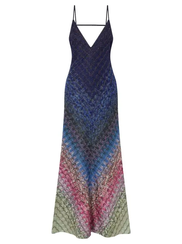Missoni Striped Crochet-knit Maxi Dress - Multi
