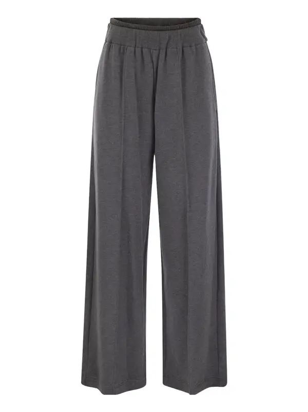 Brunello Cucinelli Loose Fit Trousers - Dark Gray