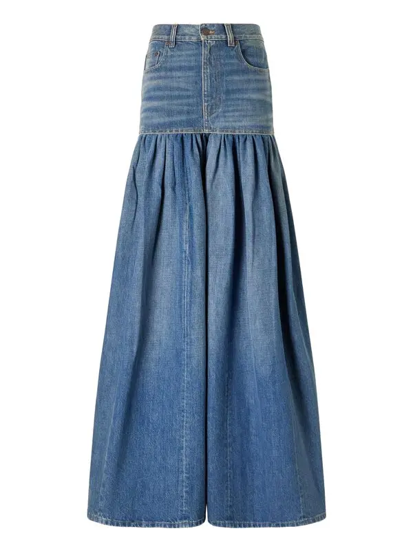 Chloé High-rise Wide-leg Jeans - Dark Denim