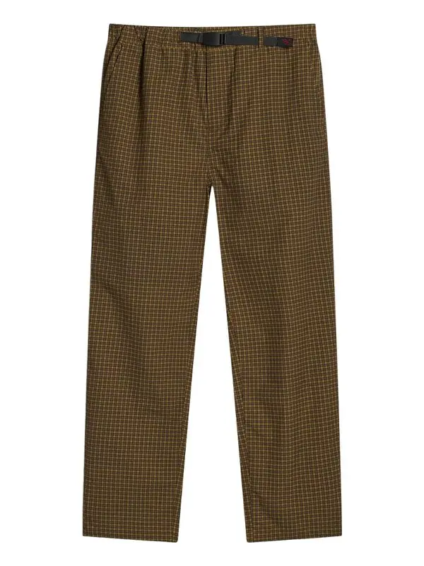 Gramicci Mini Check Nylon Pant - Brown Check