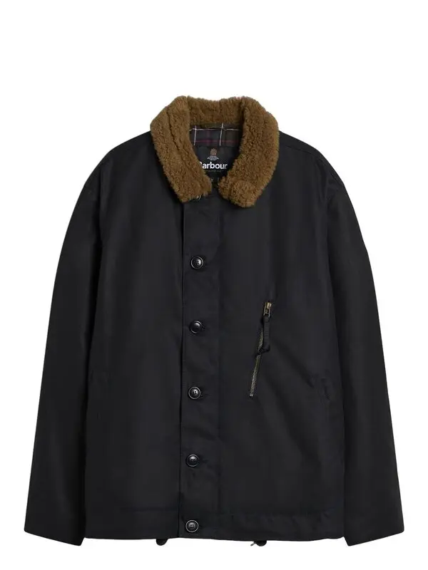 Barbour Heritage + Macklow Wax Jacket - Navy