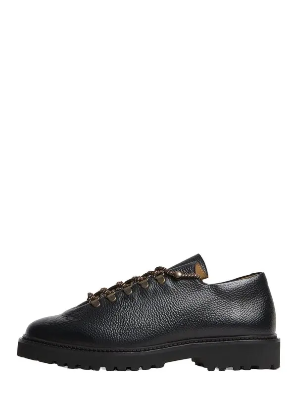 JACQUES SOLOVIERE Rasmus Grain Low Hiker - Black