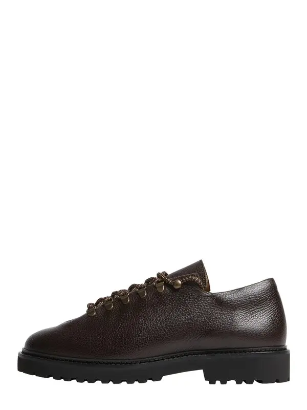 JACQUES SOLOVIERE Rasmus Grain Low Hiker - Ebano Brown