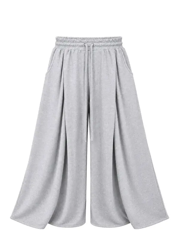 YOGI8APPAREL High Waisted Palazzo Pants - Grey