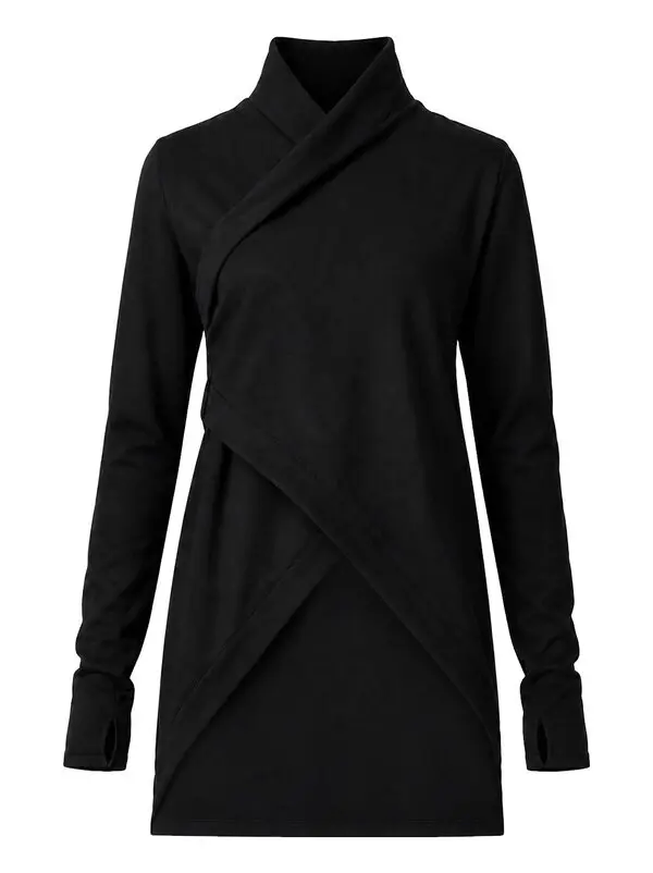 YOGI8APPAREL New Extravagant Asymmetric Sweater - Black
