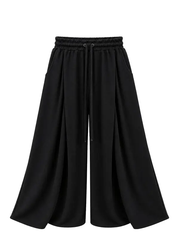 YOGI8APPAREL High Waisted Palazzo Pants - Black