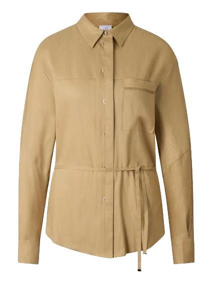 Bogner Catrina Linen Blend Blouse - Camel