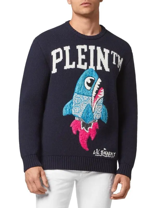 Philipp Plein Pullover Round Neck - Darkblue
