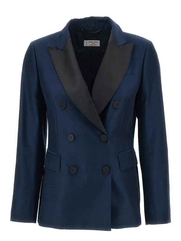 Alberto Biani Blazer Doppiopetto Tuxedo - Blu