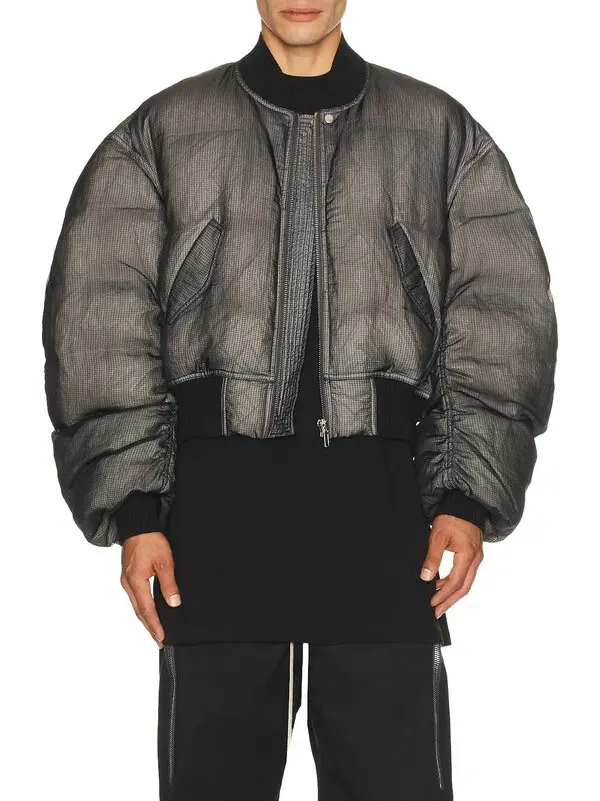 Rick Owens Secchia Flight Jacket - Black