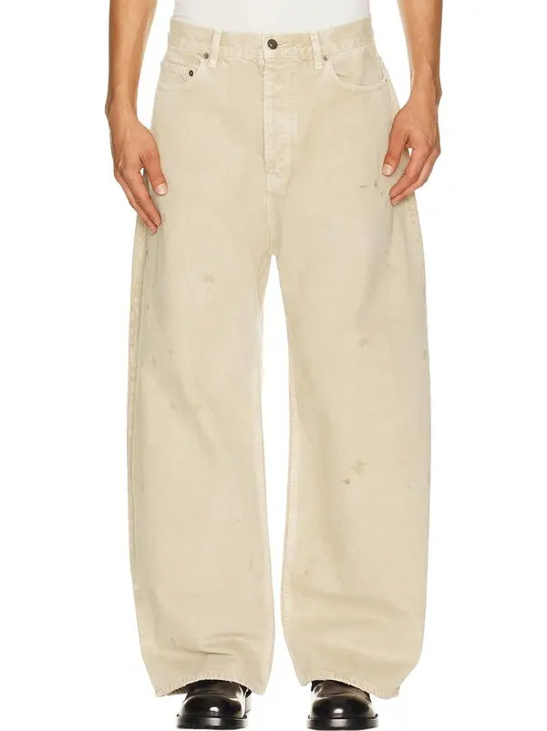 Balenciaga Relaxed Curved Jean - Beige
