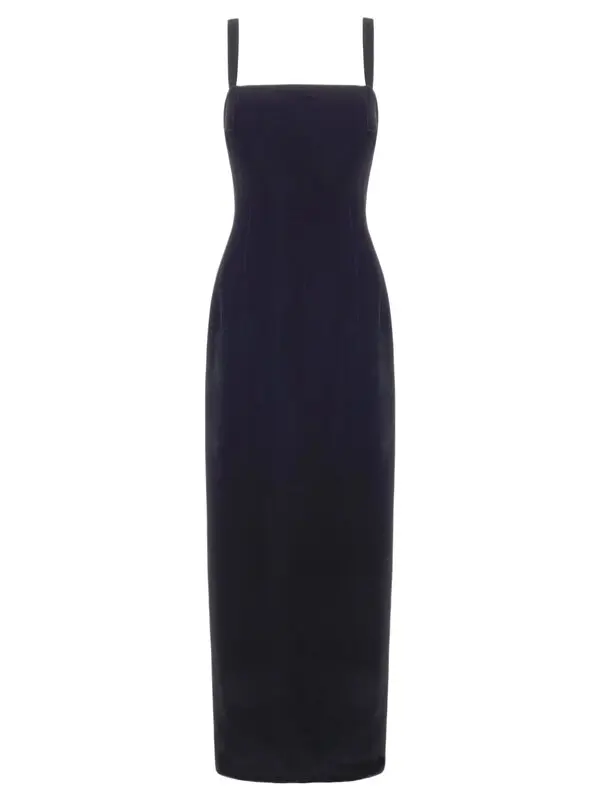 EMILIA WICKSTEAD Regina Dress In Velvet - Black