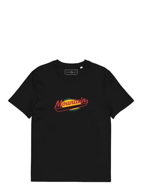 ANCHOR & CREW Original Mountain Supply Organic Cotton T-shirt - Black