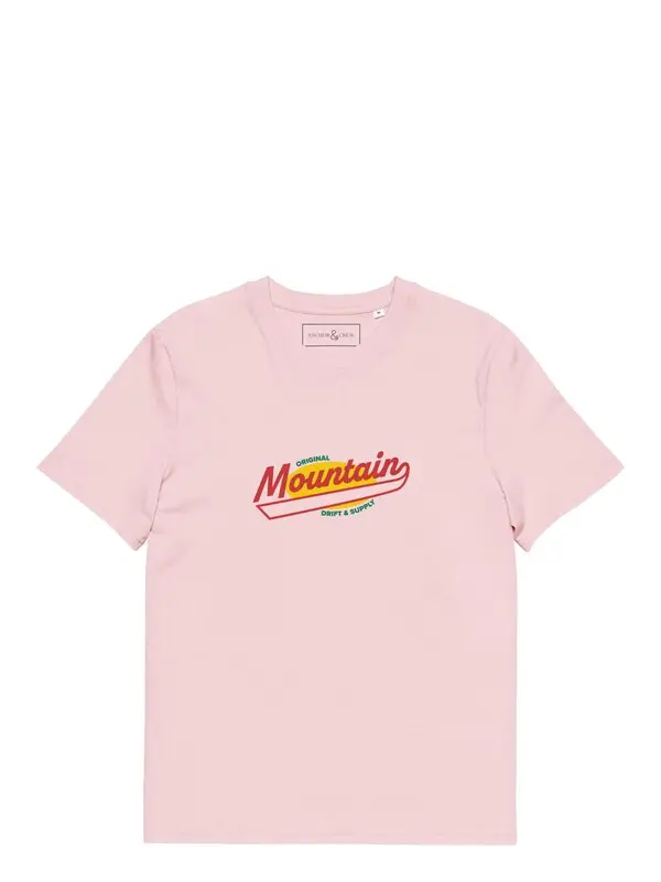 ANCHOR & CREW Cotton Original Mountain Supply Organic Cotton T-shirt - Pink