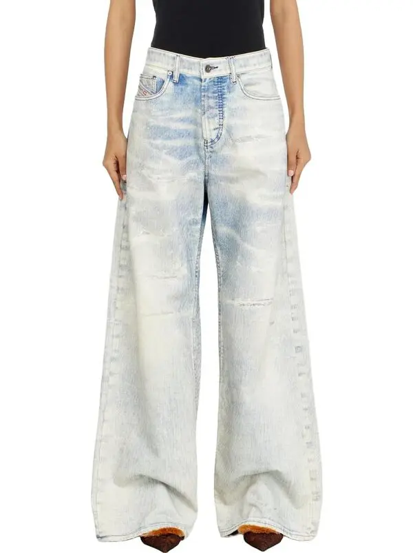 DIESEL® Relaxed Jeans Low Waist 1996 D-sire, Light Button Fly - Blue