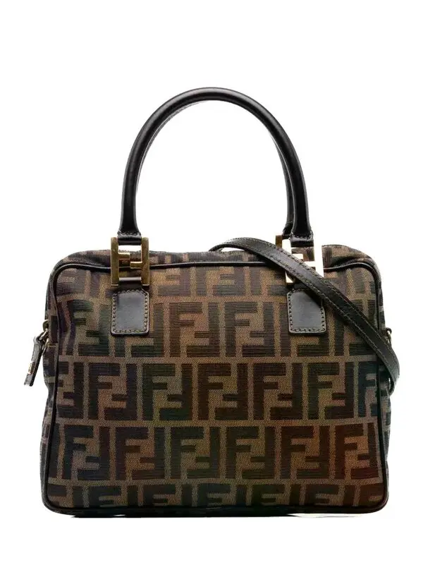 Fendi 20th Century Zucca Canvas Satchel - Brown
