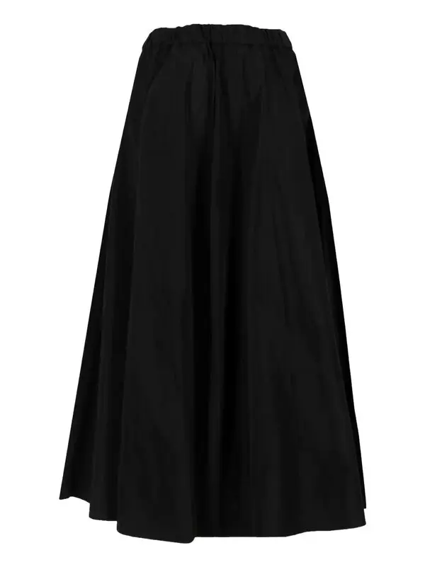 Aspesi Elasticated Flared Maxi Skirt - Black