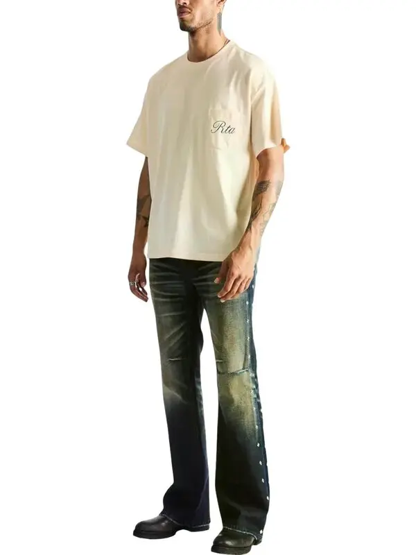 RtA Bastien Clockface-print T-shirt - Neutrals