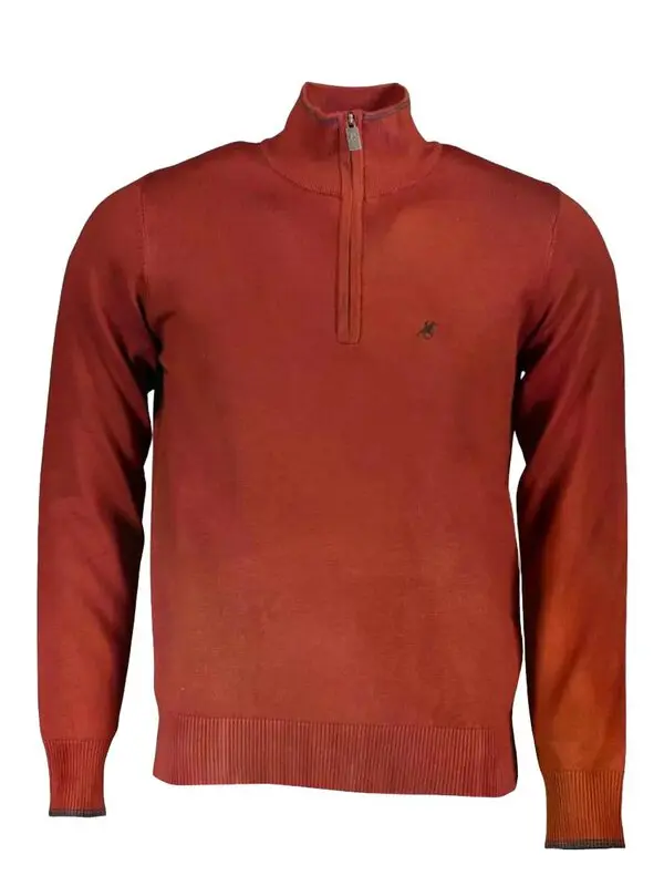 U.S. Grand Quarter-zip Long-sleeve Sweater - Red