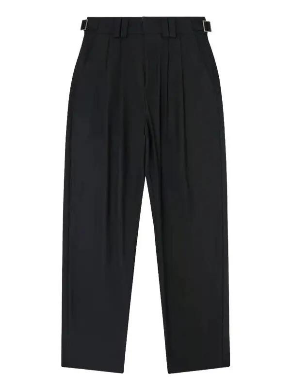 DIESEL® P-hit-cool Pleated Wide-leg Trousers - Black