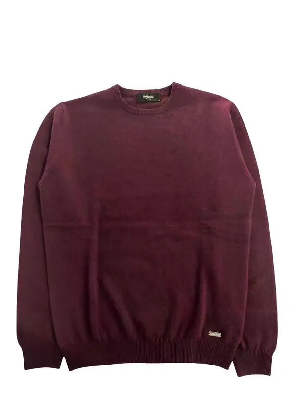 BALDININI Logo-plaque Crew-neck Sweater - Red