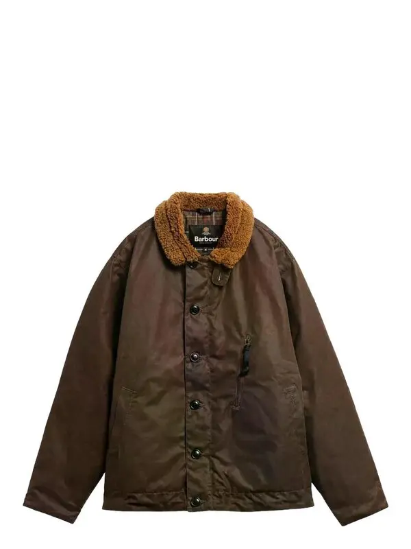 Barbour Fleece-collar Jacket - Brown