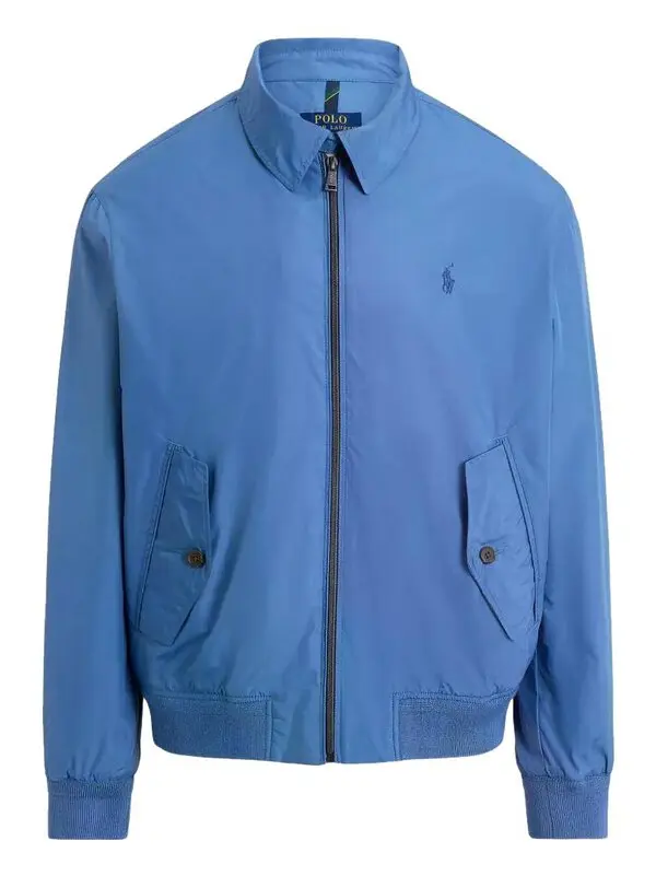 Polo Ralph Lauren Logo-embroidered Zip-up Jacket - Blue