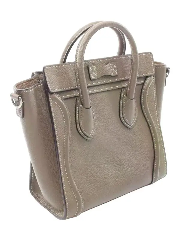 Celine 2010s Nano Luggage Tote Bag - Grey