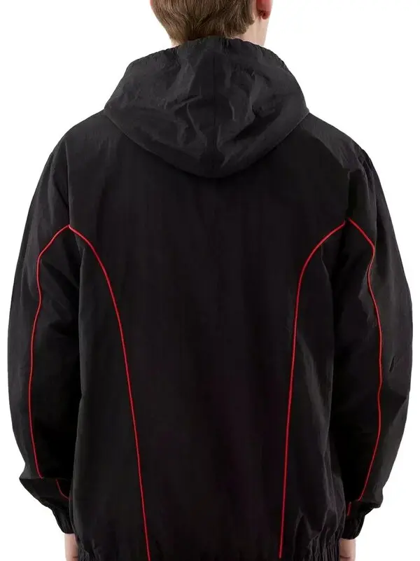 New Era Red Bull Racing Piping Hooded Track Jacket - Black
