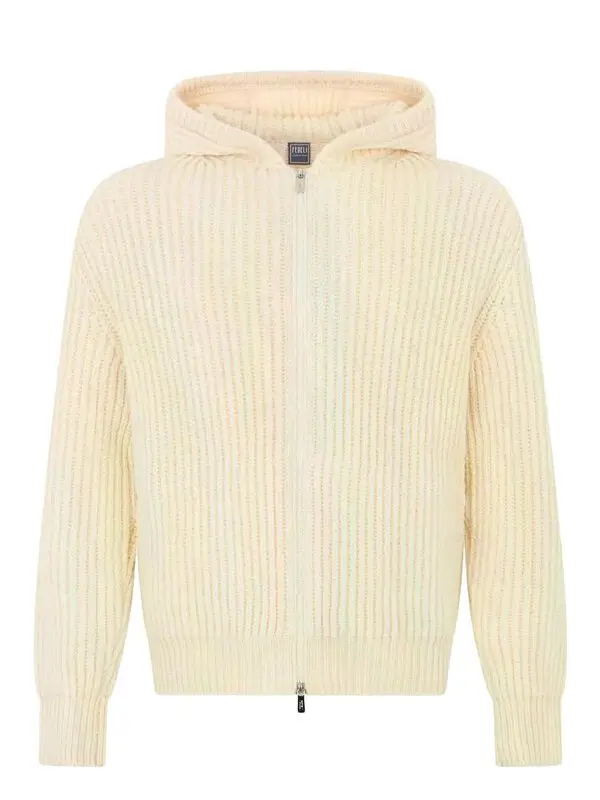 Fedeli Ribbed-knit Cashmere Cardigan - Neutrals
