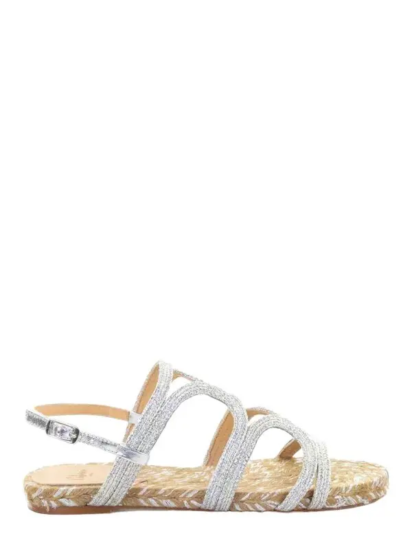 CastaÑer Pitra Handcrafted-weave Sandals - Silver