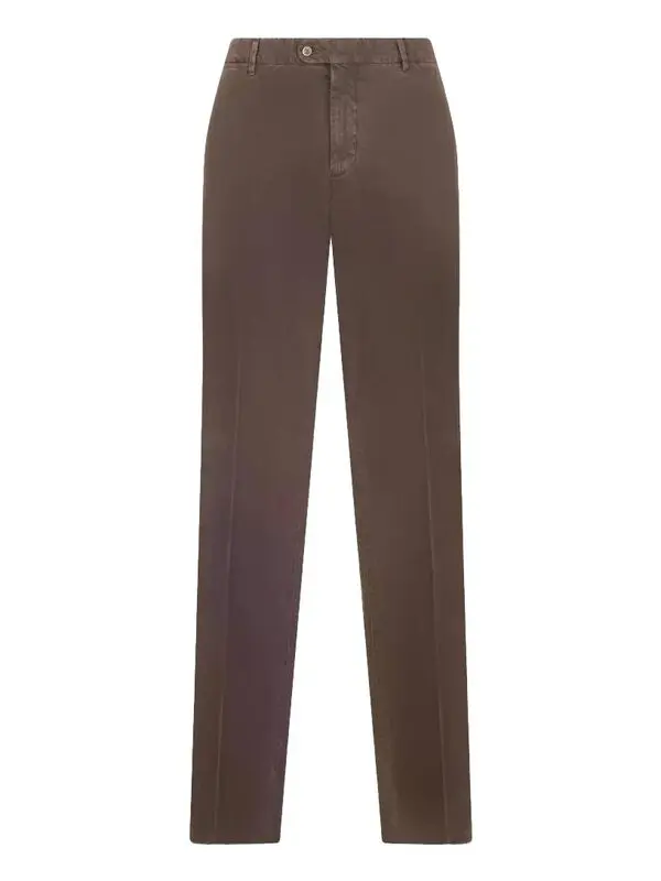 Fedeli Slim-fit Trousers - Brown
