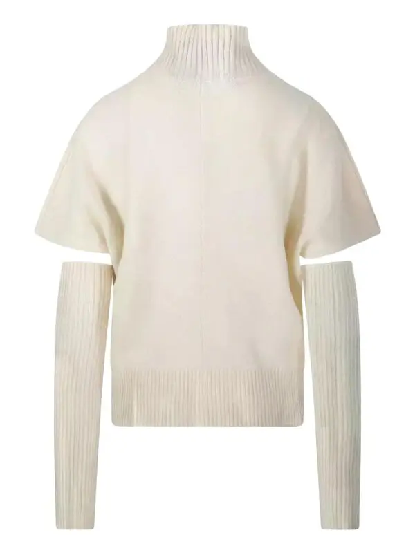 Federica Tosi Cut-out Roll-neck Sweater - Neutrals