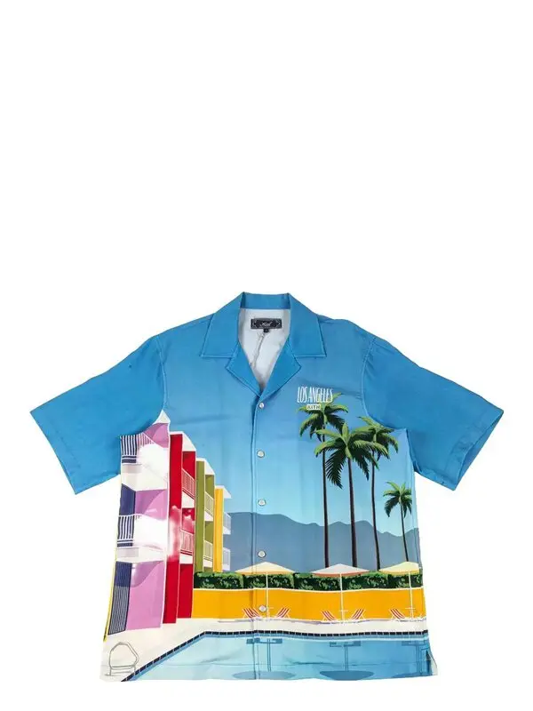 Kith Thompson Camp-collar Shirt - Blue