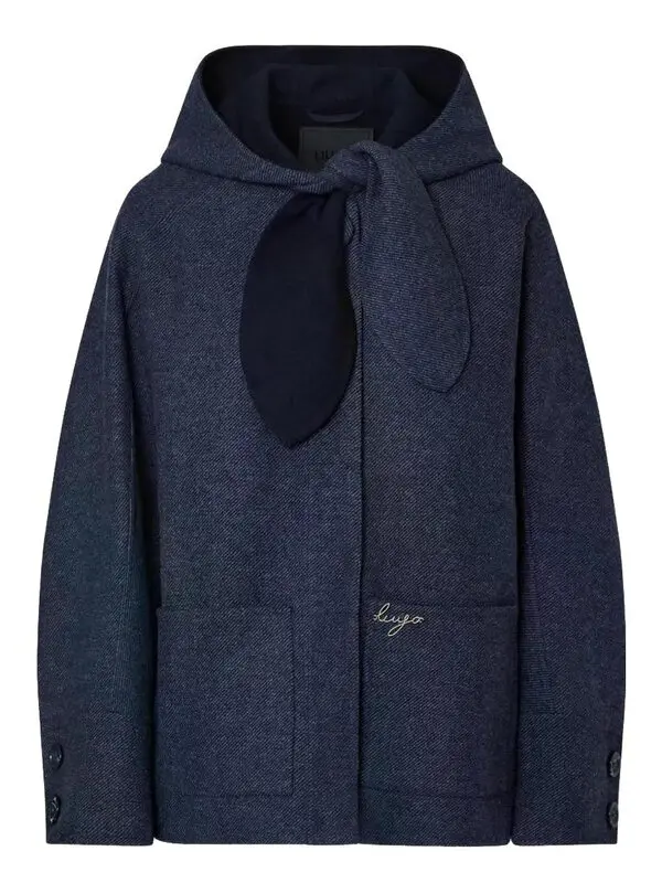Liu Jo Wool Blend Coat - Blue