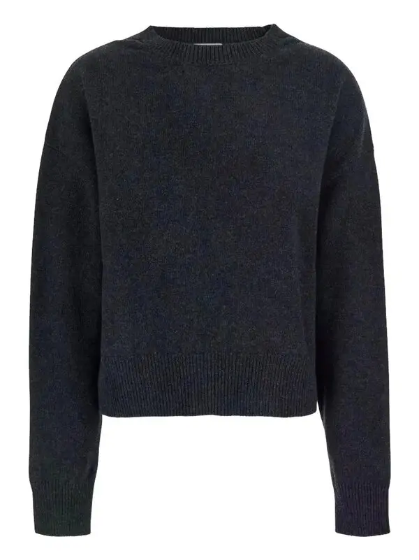 GRIFONI Elbow-patch Long-sleeve Sweater - Grey