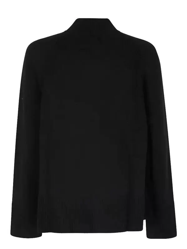 Seventy Half-zip Raglan-sleeve Sweater - Black