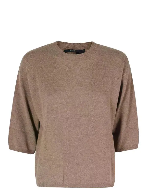 Seventy Short-sleeve Crew-neck Sweater - Brown
