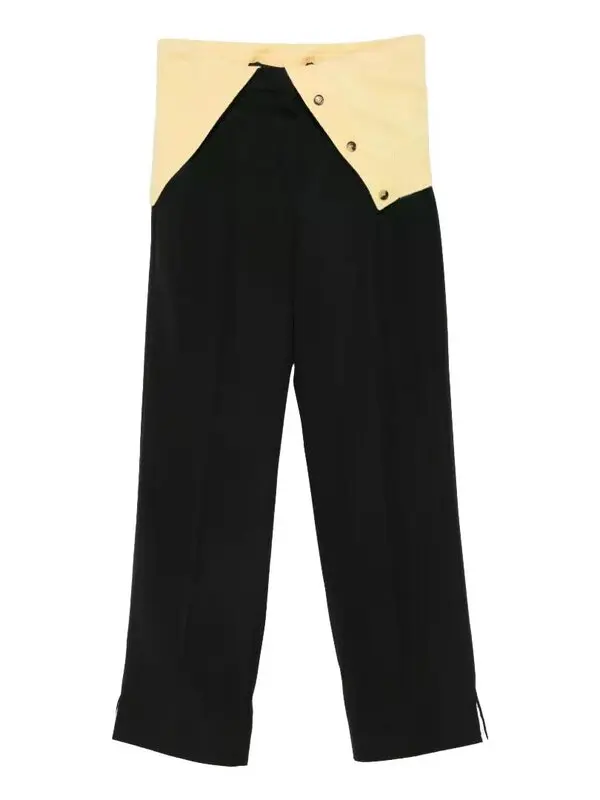 Loewe Fold-over Waist Trousers - Black