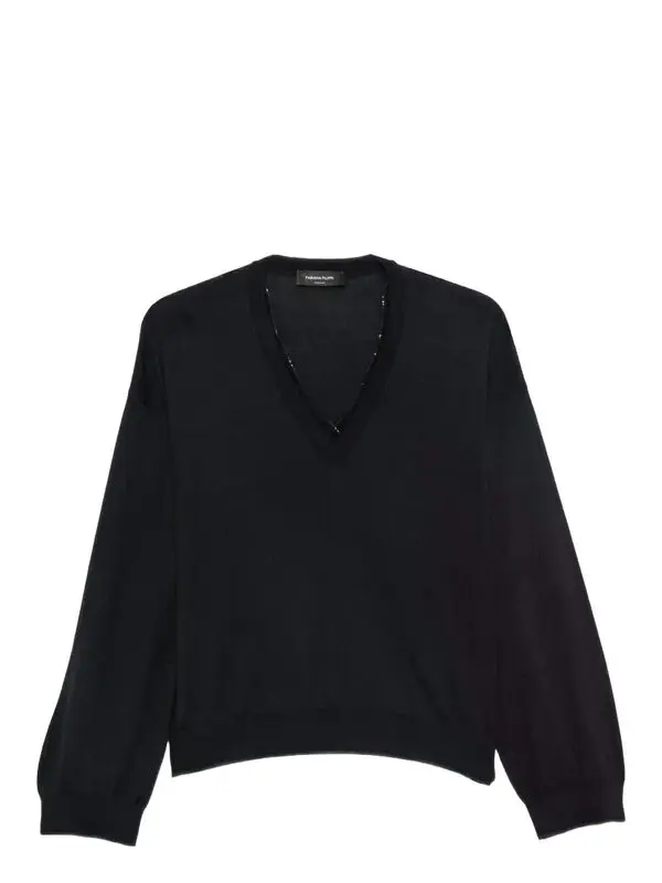 Fabiana Filippi V-neck Sweater - Black