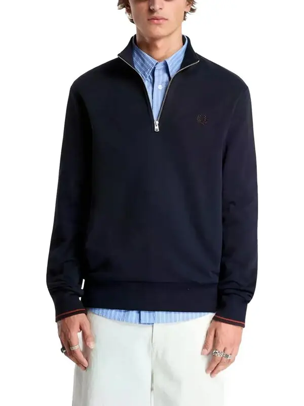 Fred Perry Half-zip Sweatshirt - Blue