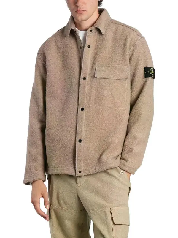 Stone Island Logo-patch Jacket - Neutrals