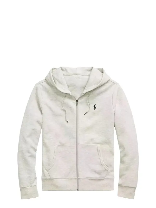 Polo Ralph Lauren Embroidered-logo Zip-up Hoodie - Grey