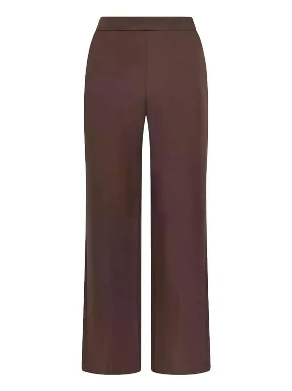 Malìparmi Sleek Urban Cady Ankle-length Bootcut Trousers - Brown