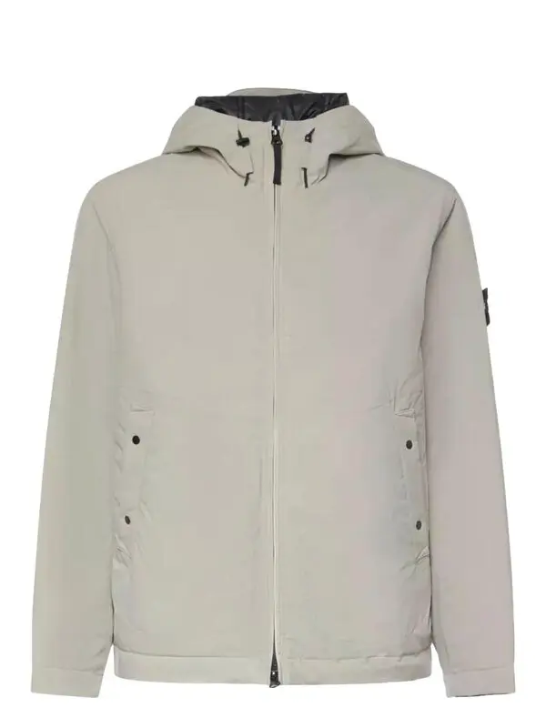 Stone Island 4100108 Soft Shell-r_e.dye® Technology Hooded Jacket - Neutrals
