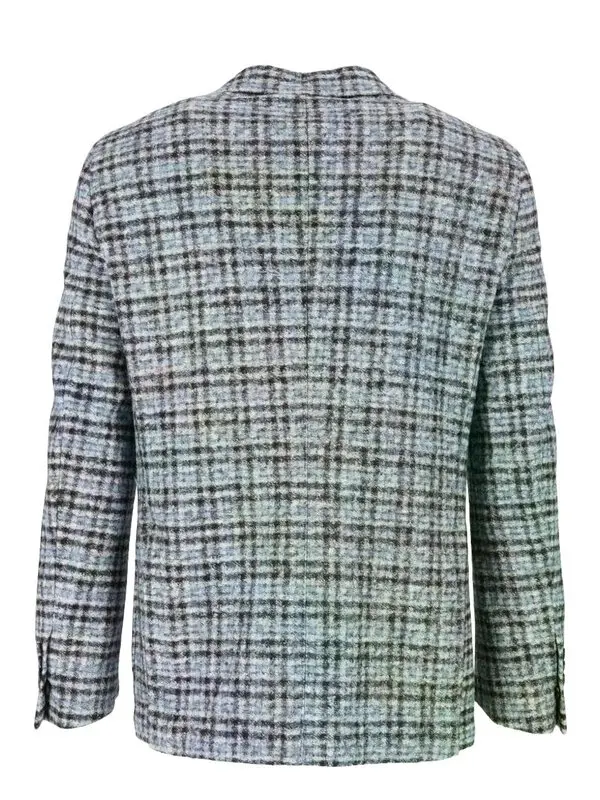 BRERA Check-pattern Notched-lapels Jacket - Blue