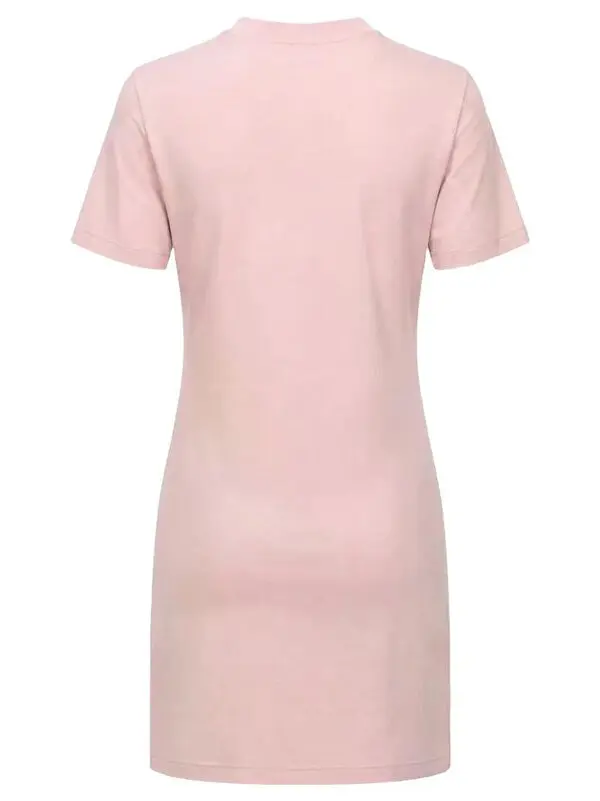 Tommy Hilfiger Logo-print T-shirt Mini Dress - Pink