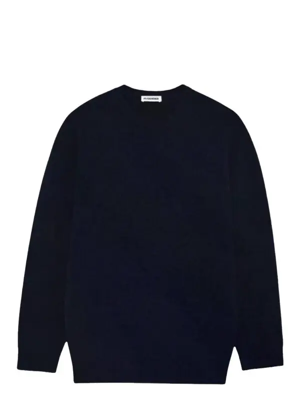 JIL SANDER Crew-neck Long-sleeve Sweater - Blue