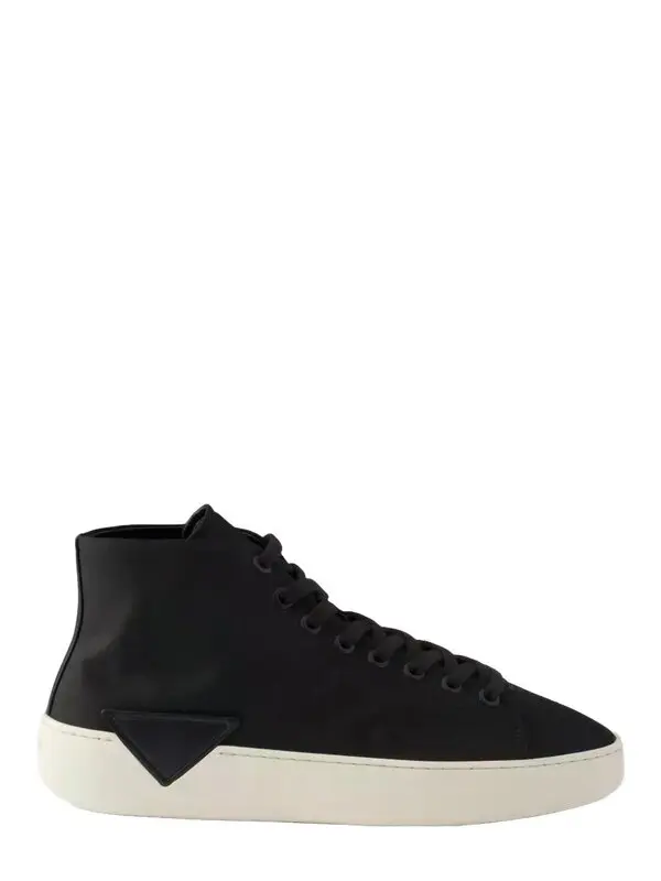 Prada High-top Re-nylon Sneakers - Black